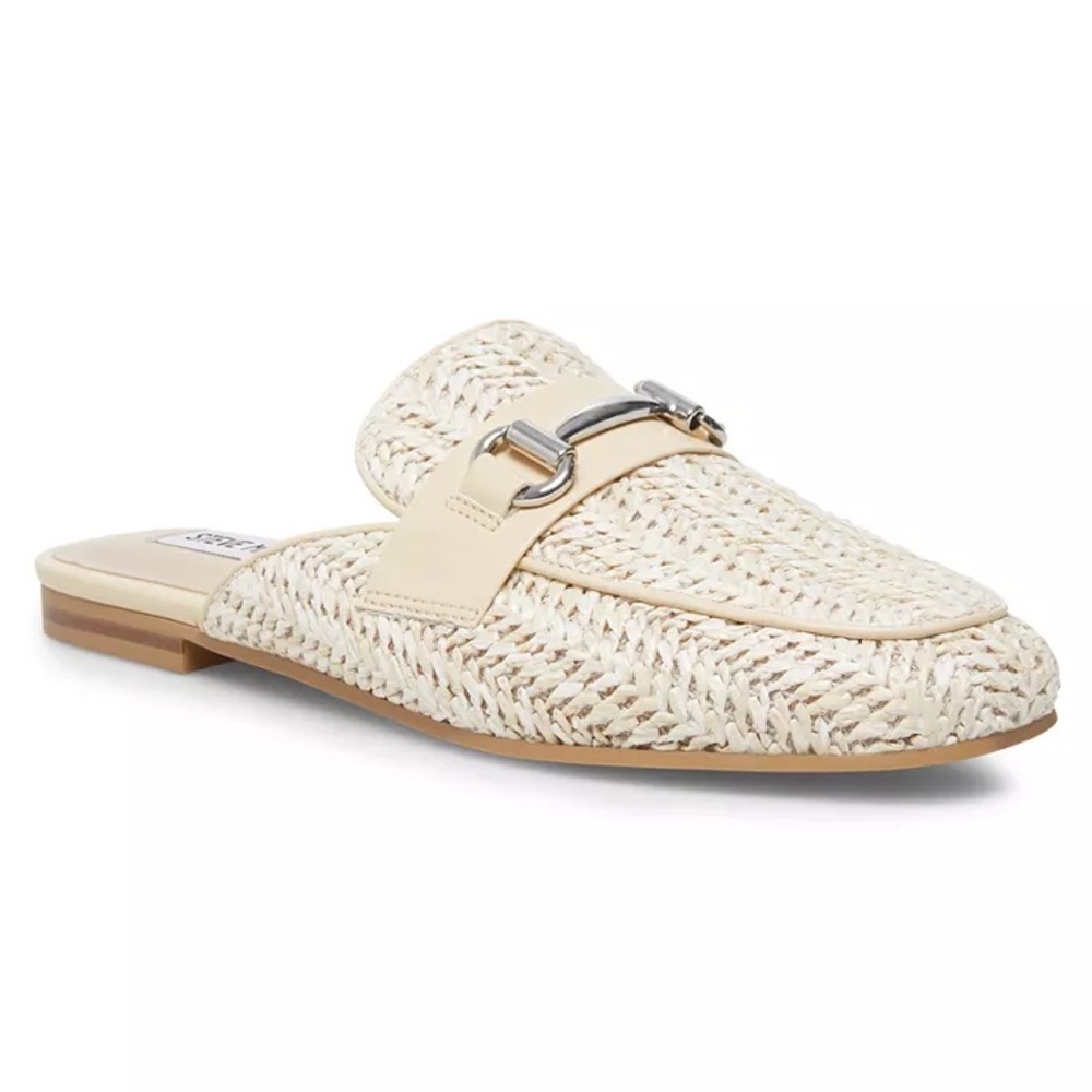 Steve Madden Kori Tailored Woven Mules - Gem